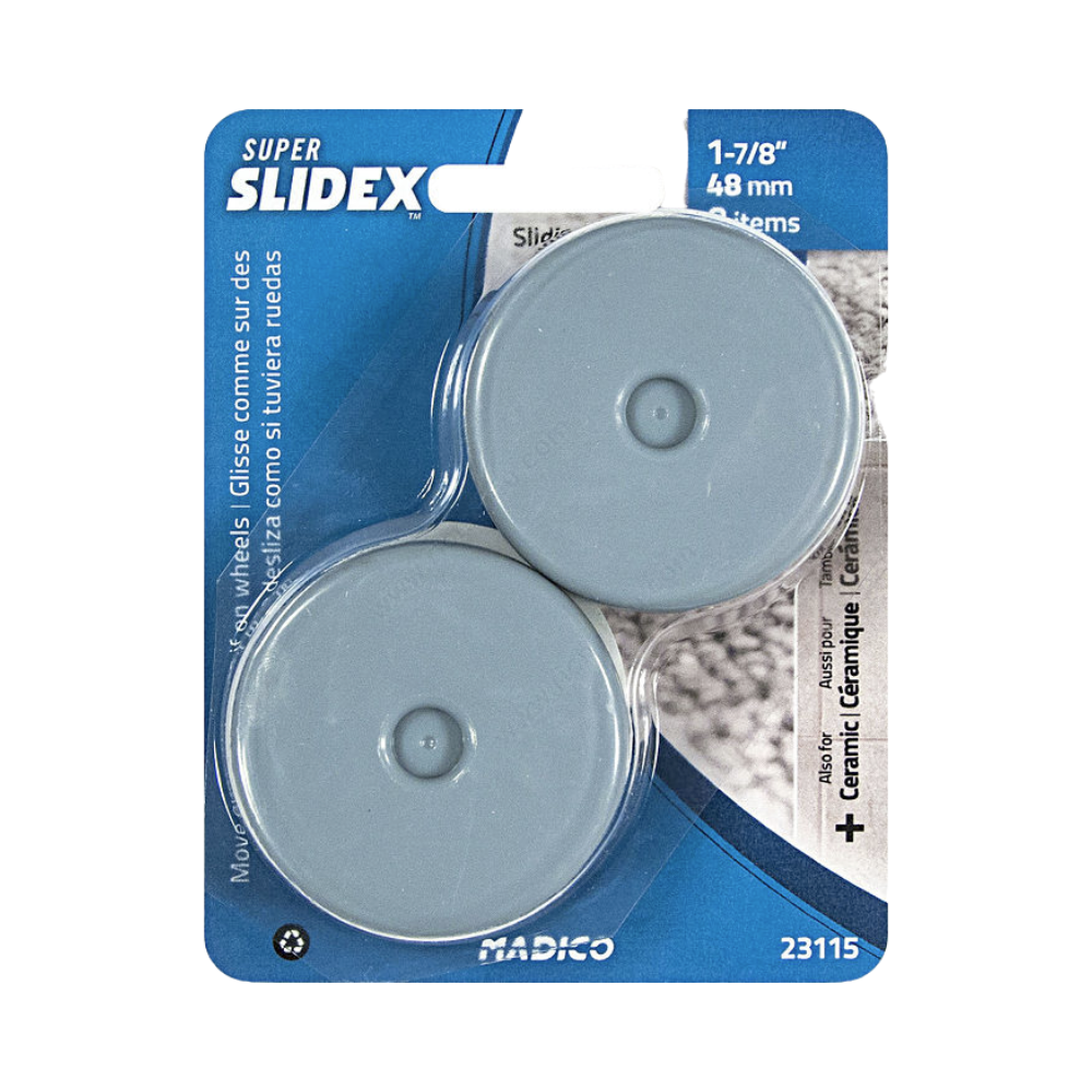 Super Slidex 1 7/8" Heavy-Duty Grey Round Ultra-Sliding Glides – United ...